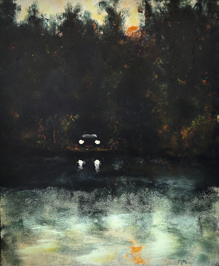 Night rides through James Johnston's Trebuchet print 'The Passenger ...